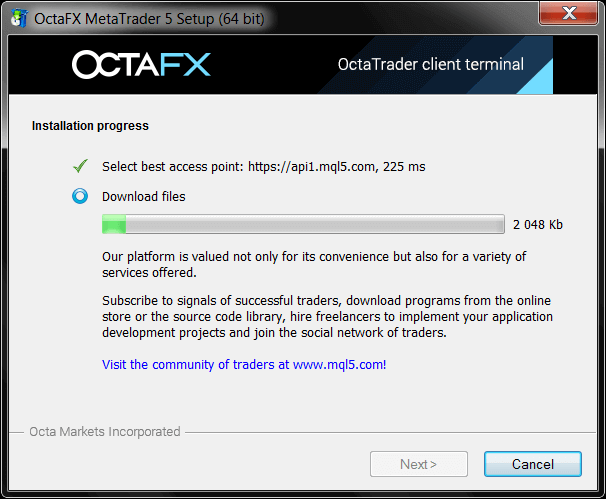 Download Install And Login To Octafx Metatrader 4 Mt4 Metatrader 5