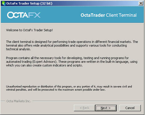 Download, Install and Login to OctaFX MetaTrader 4 (MT4), MetaTrader 5 (MT5), cTrader for Web ...